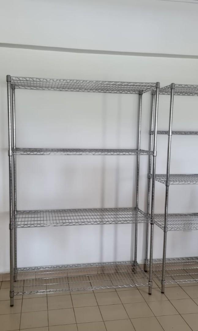 Savco 4 tier Metal Rack, Furniture & Home Living, Furniture, Shelves ...