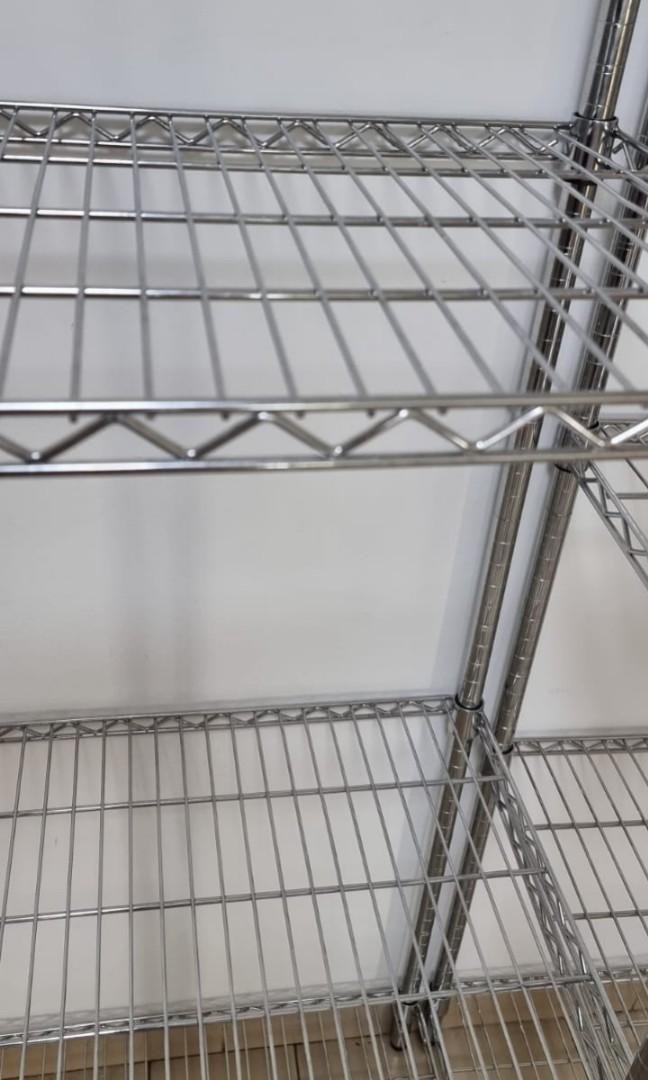 Savco 4 tier Metal Rack, Furniture & Home Living, Furniture, Shelves ...