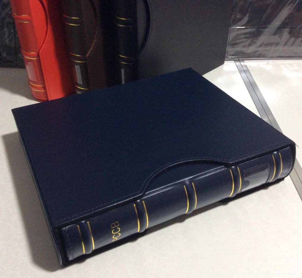 Stamps ring binder with slipcase and sheets / philately album, Hobbies ...