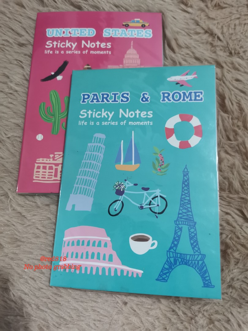 Sticky notes booklet, Hobbies & Toys, Stationary & Craft, Stationery ...