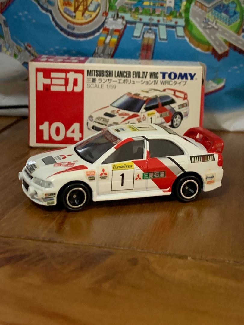 Tomica #104 Mitsubishi Lancer Evo IV WRC, Hobbies & Toys, Memorabilia ...
