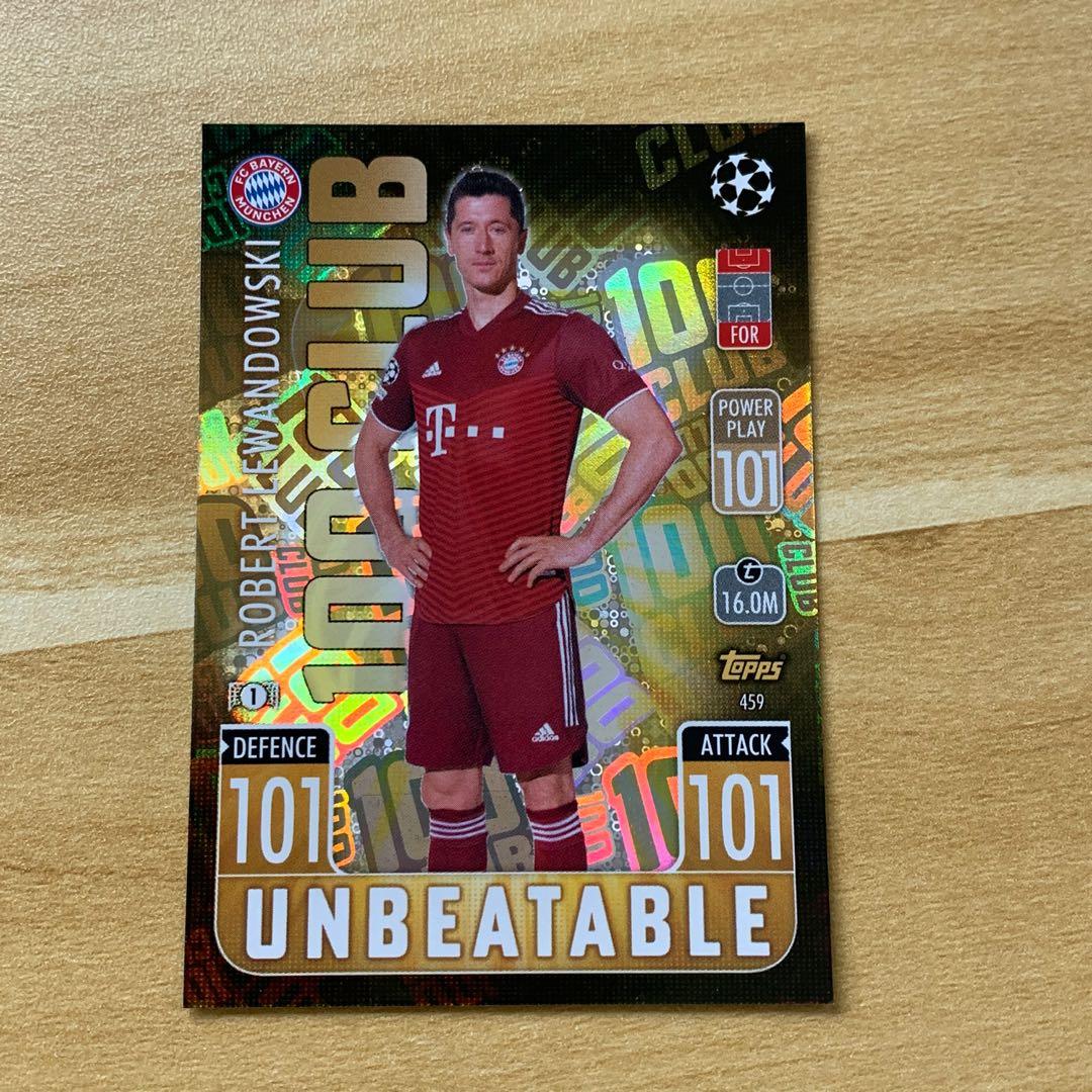Topps Match Attax 2021/2022 Robert Lewandowski 100 Club Unbeatable ...