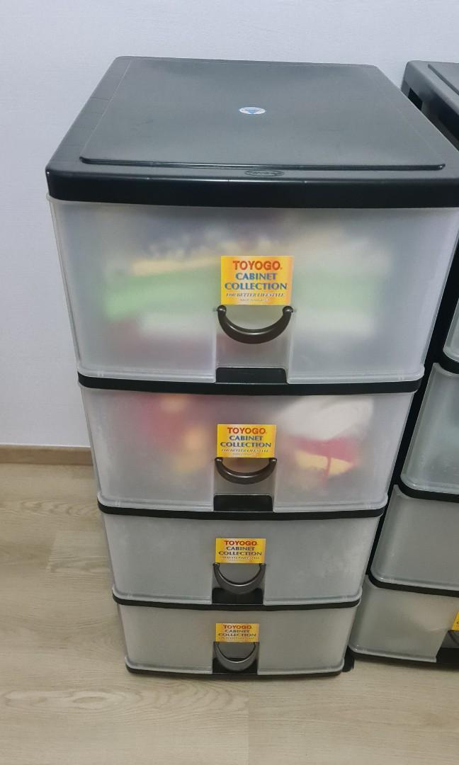 Toyogo storage rack with 4 drawers, Furniture & Home Living, Furniture ...