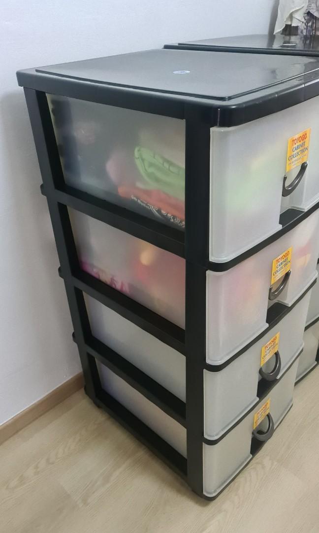 Toyogo storage rack with 4 drawers, Furniture & Home Living, Furniture ...