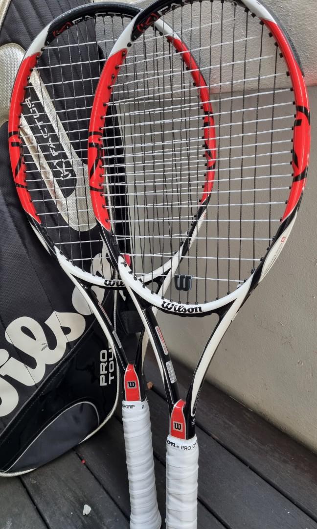Wilson K Factor Six One 95 - Racquet, Sports Equipment, Sports & Games ...