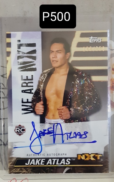 WWE NXT signed rookie card Jake Atlas, Hobbies & Toys, Memorabilia ...