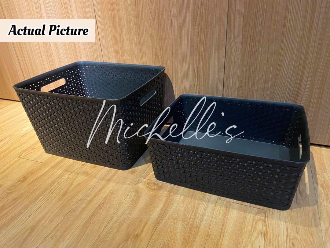 Zooey Rattan Eco Trays, Furniture & Home Living, Home Improvement & Organization, Storage Boxes ...