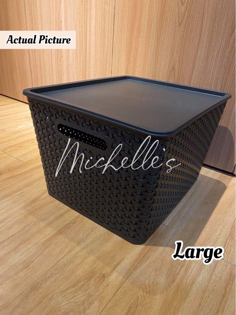 Zooey Rattan Eco Trays, Furniture & Home Living, Home Improvement & Organization, Storage Boxes ...