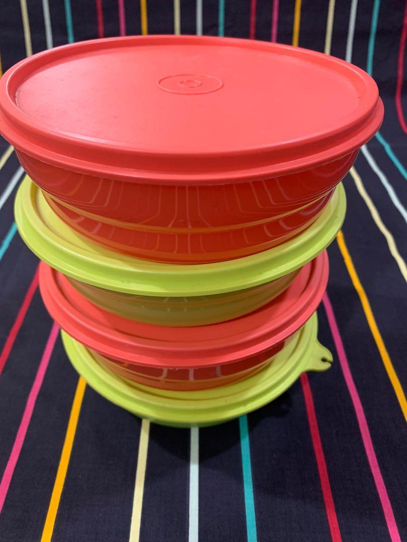 RUSH SALES 4 PC TUPPERWARE BRAND (AUTHENTIC) FOOD CONTAINER, Furniture ...