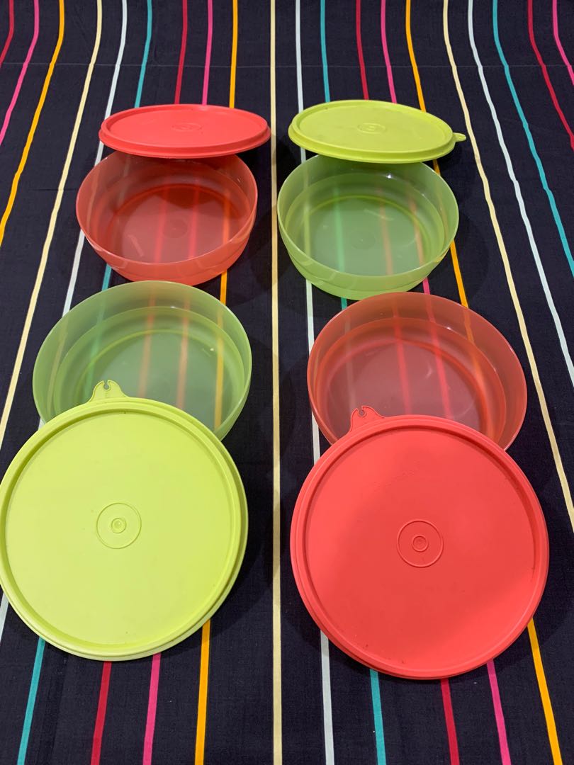 RUSH SALES 4 PC TUPPERWARE BRAND (AUTHENTIC) FOOD CONTAINER, Furniture ...
