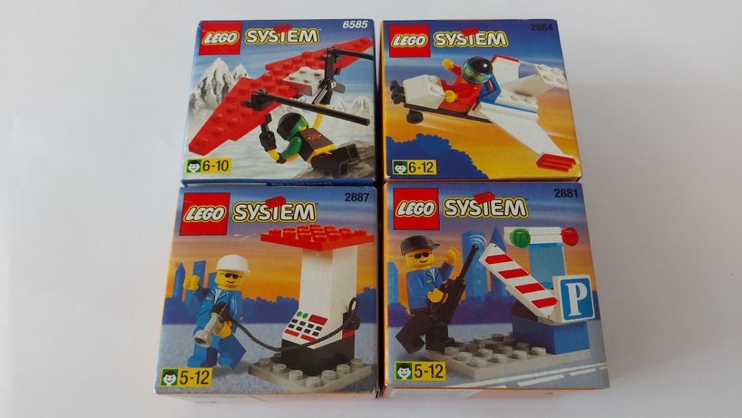 全新未開盒 (一次過四盒) Lego 2881 2884 2887 6585 Sysiem Town 城市系列, 興趣及遊戲, 玩具 & 遊戲 ...