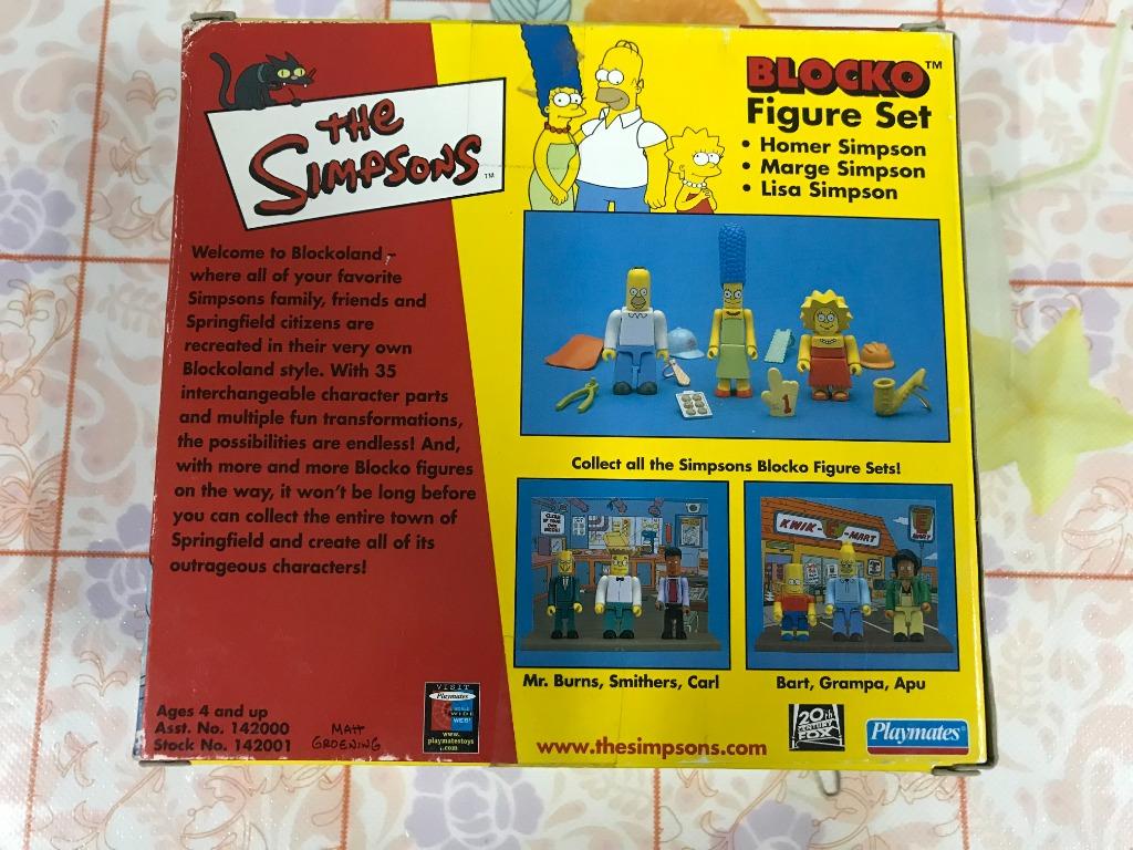 歡迎議價 Figure Brick Blocko 罕有 The Simpsons 阿森一族 Playmates Toys Homer ...