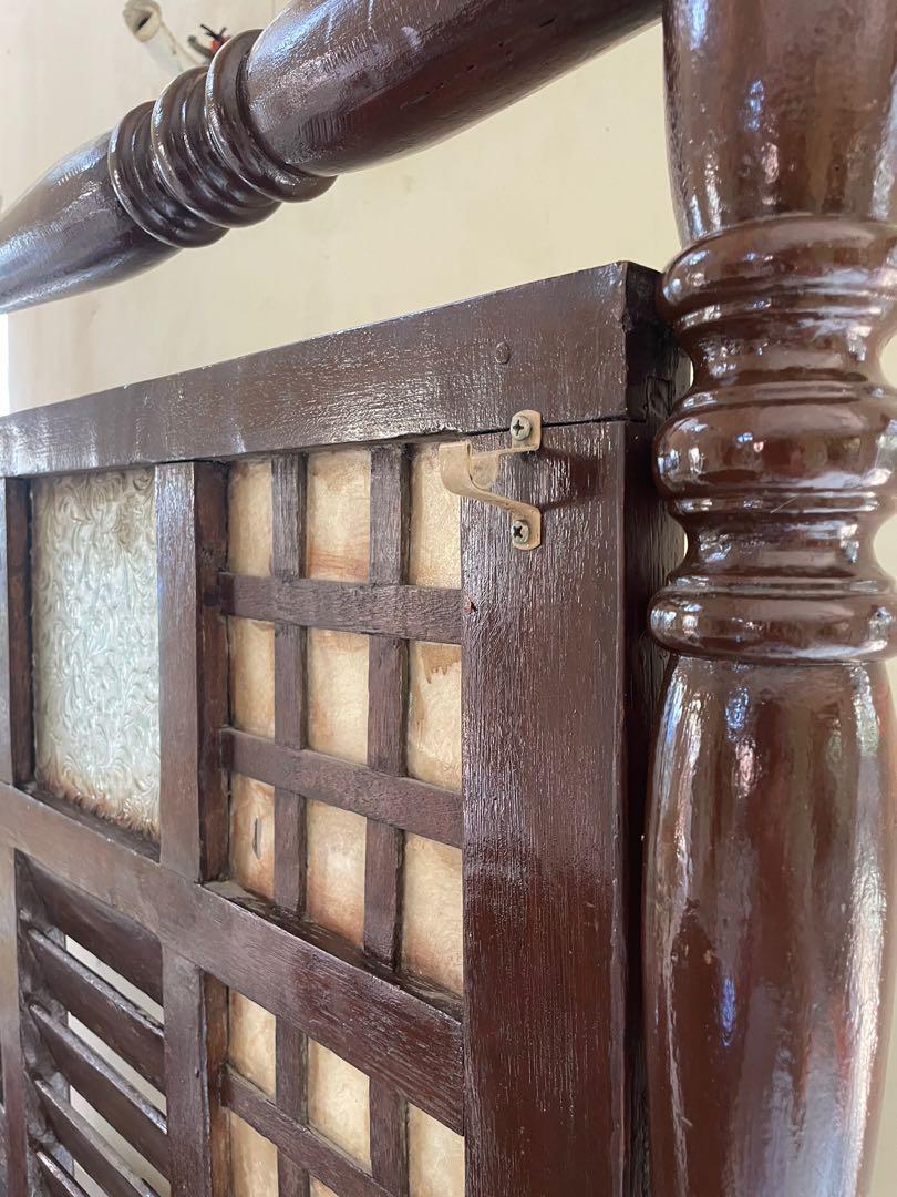 Large Capiz 2 Panel Divider/ Partition, Furniture & Home Living, Office ...