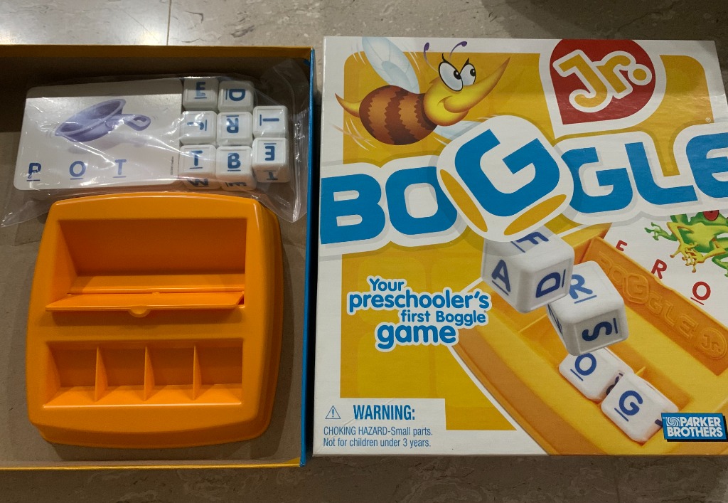 Boggle Junior, Preschool Game, First Boggle Game, Ages 3 and up ...