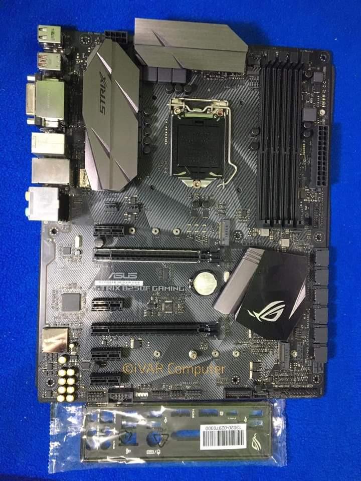 [DESKTOP] ASUS STRIX B250F GAMING MOBO + BACKPLATE ONLY NO CPU FAN ...