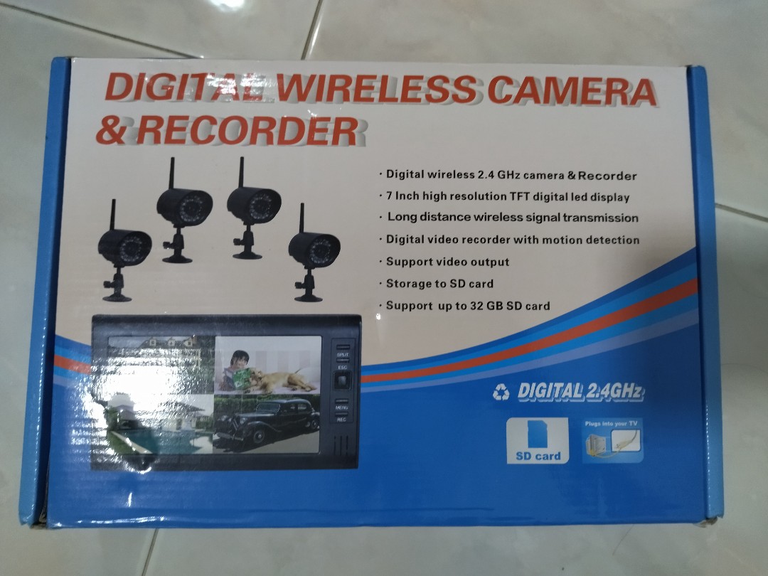 Outdoor wireless camera & recorder, Furniture & Home Living, Security ...