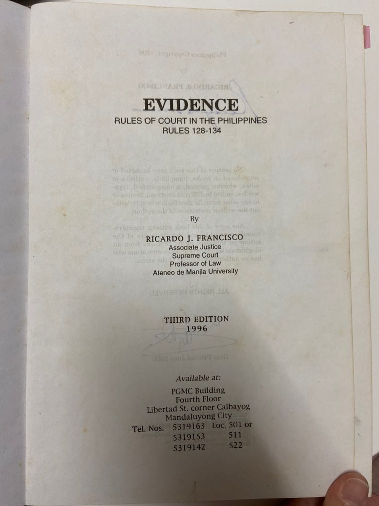 Evidence rules of court in the philippines rules 128-134, Hobbies ...