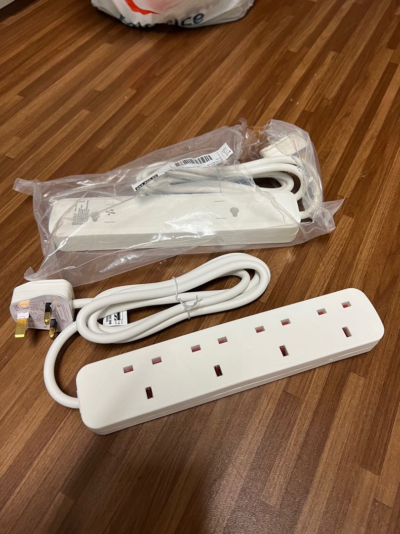 Extension Cable 4-Way Socket IKEA Koppla (1 pc), TV & Home Appliances ...