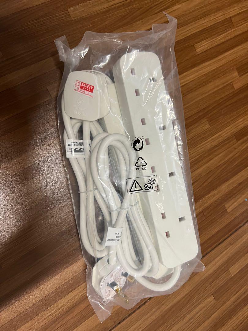 Extension Cable 4-Way Socket IKEA Koppla (1 pc), TV & Home Appliances ...