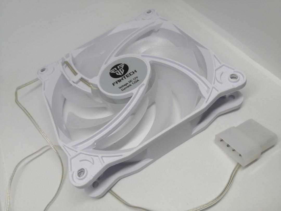 Fantech CORE FC-120 white RGB fan x4, Computers & Tech, Parts ...