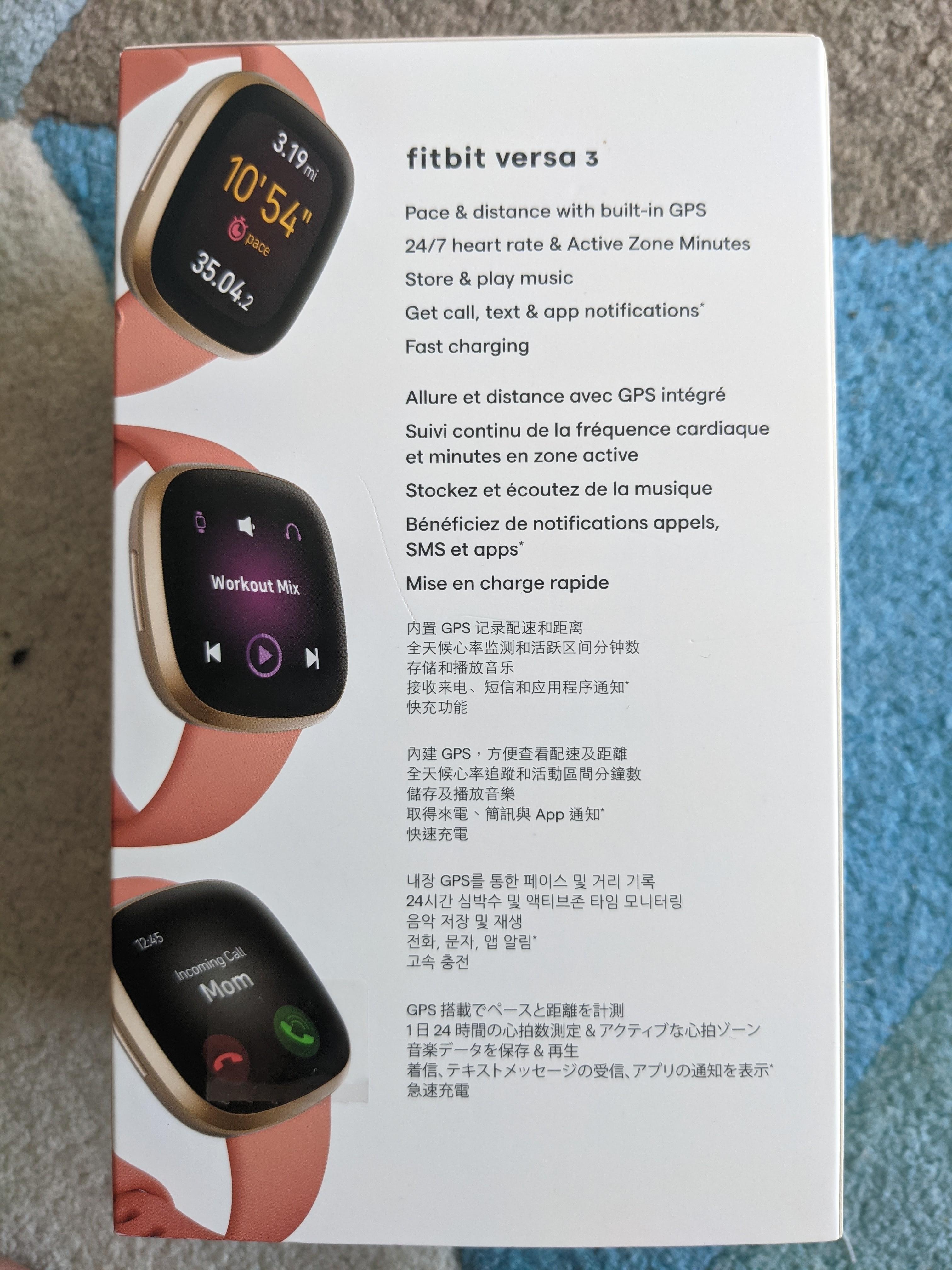 Fit Bit Versa 3, Mobile Phones & Gadgets, Wearables & Smart Watches on Carousell