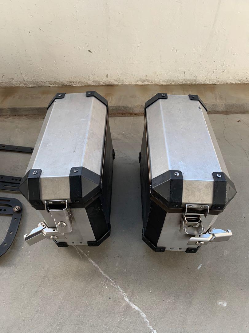 Full metal panniers, Motorcycles, Motorcycle Accessories on Carousell