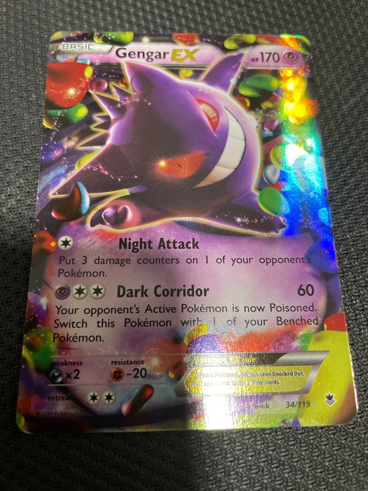 Gengar ex half art, Hobbies & Toys, Toys & Games on Carousell