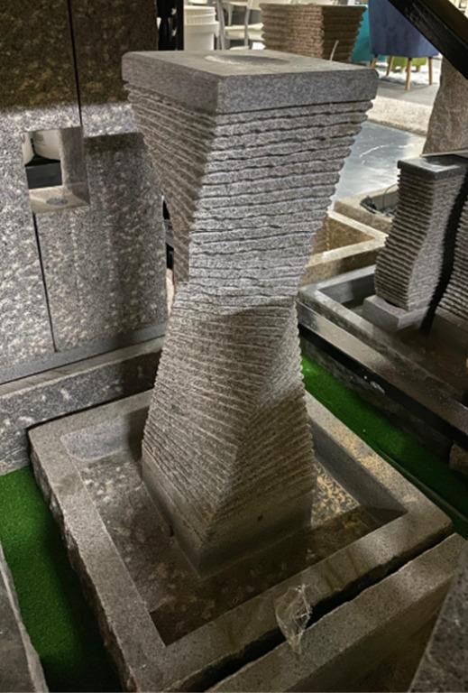 Granite Water Feature Stone Set, Furniture & Home Living, Outdoor ...