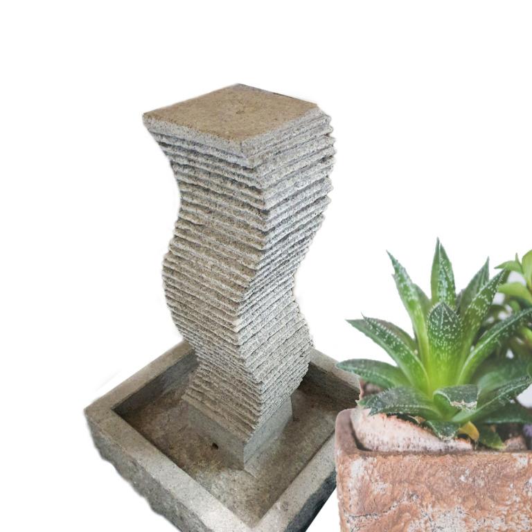 Granite Water Feature Stone Set, Furniture & Home Living, Outdoor ...