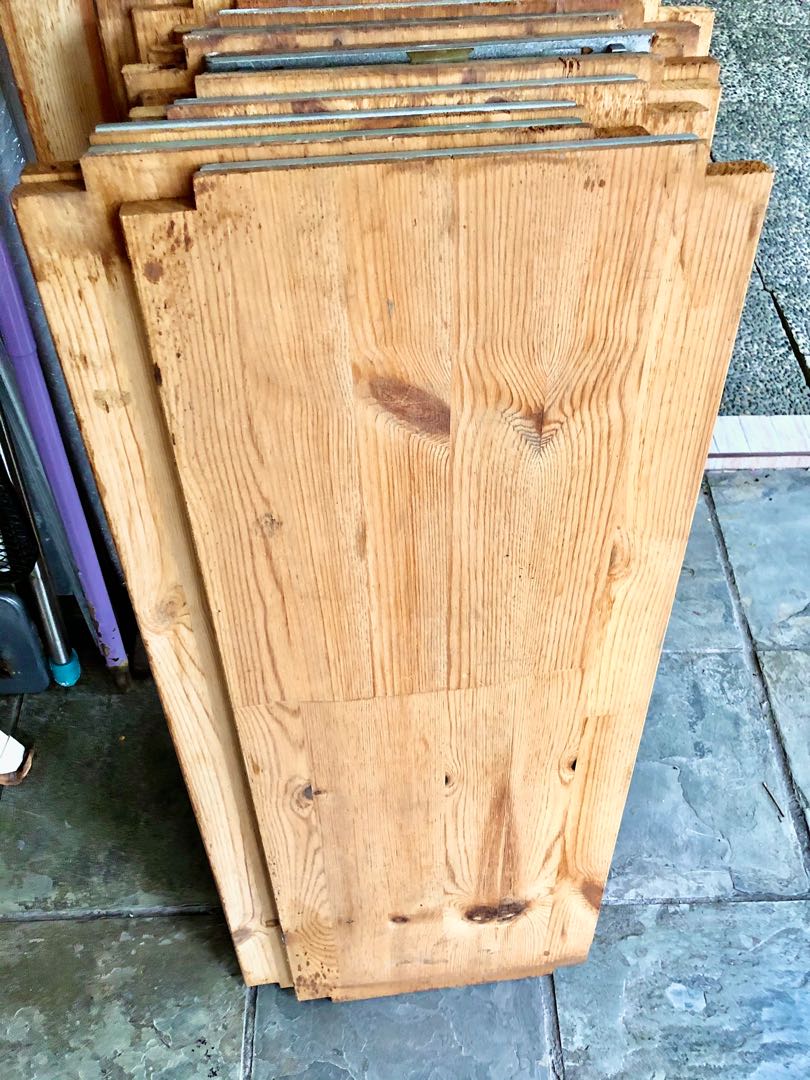 Ikea IVAR shelf 83x30cm pieces - aged wood stains, Furniture & Home ...