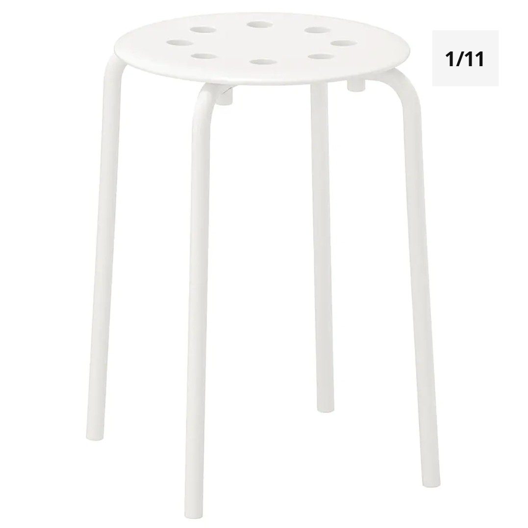 Ikea marius stool white, brand new, Furniture & Home Living, Furniture ...