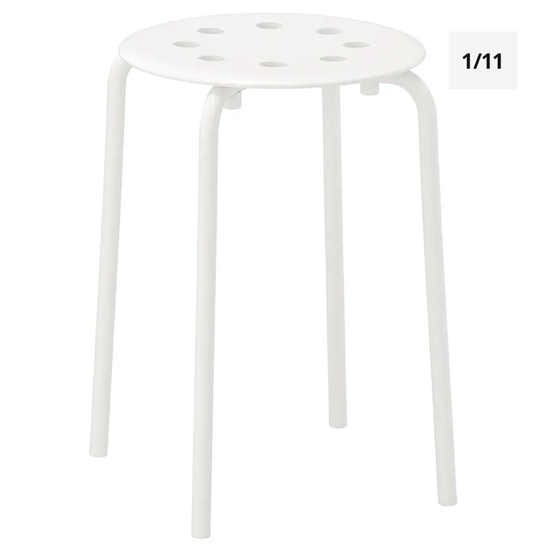 Ikea marius stool white, brand new, Furniture & Home Living, Furniture ...