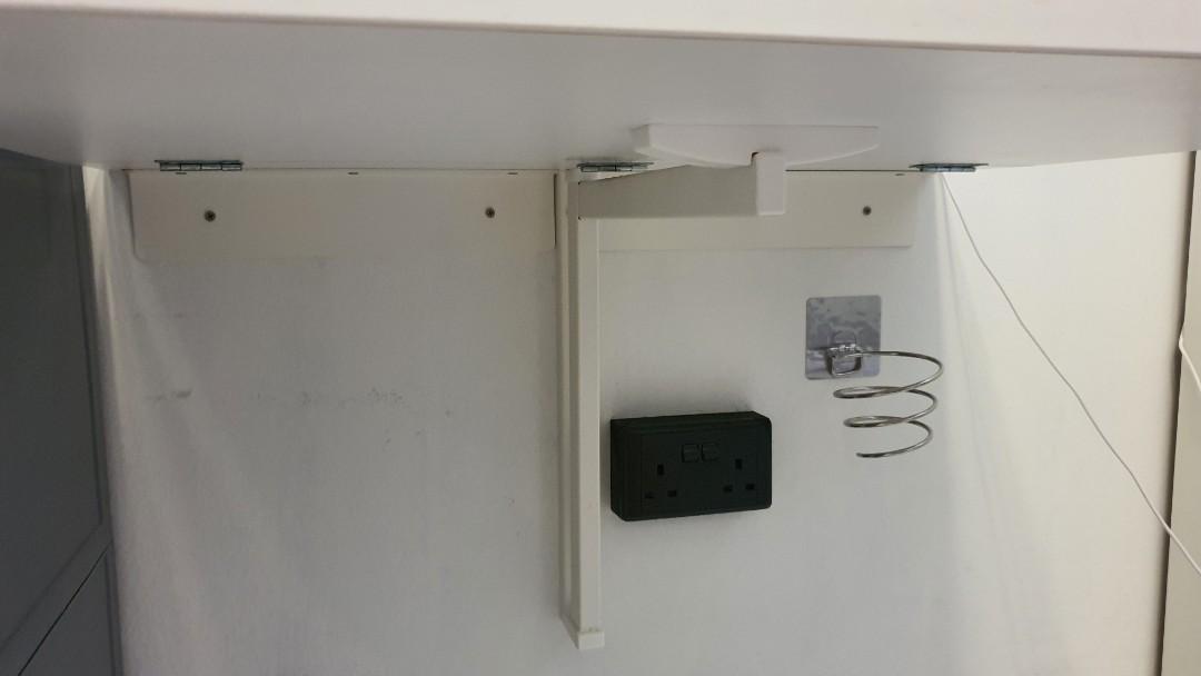 IKEA Norberg Wall-mounted drop-leaf foldable table, white, Furniture ...