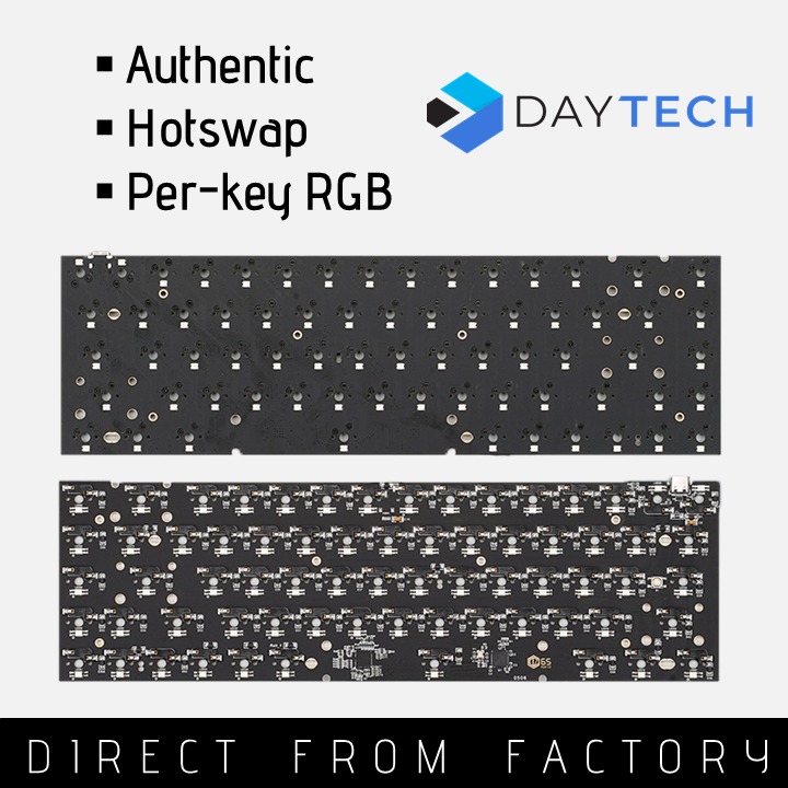 [SG Stock] KBDfans DZ65 V3 PCB RGB Hotswap 65% layout 68 keys for ...