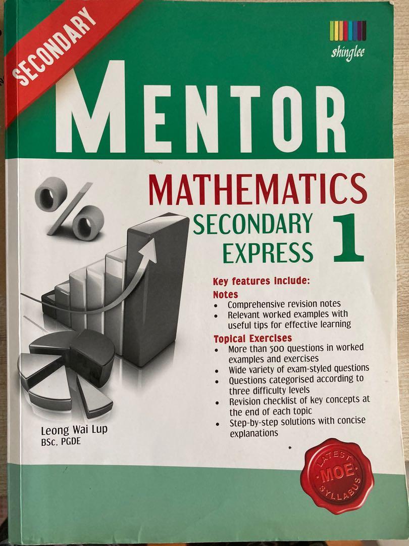 Mentor Maths Secondary 1 Express , Hobbies & Toys, Books & Magazines ...