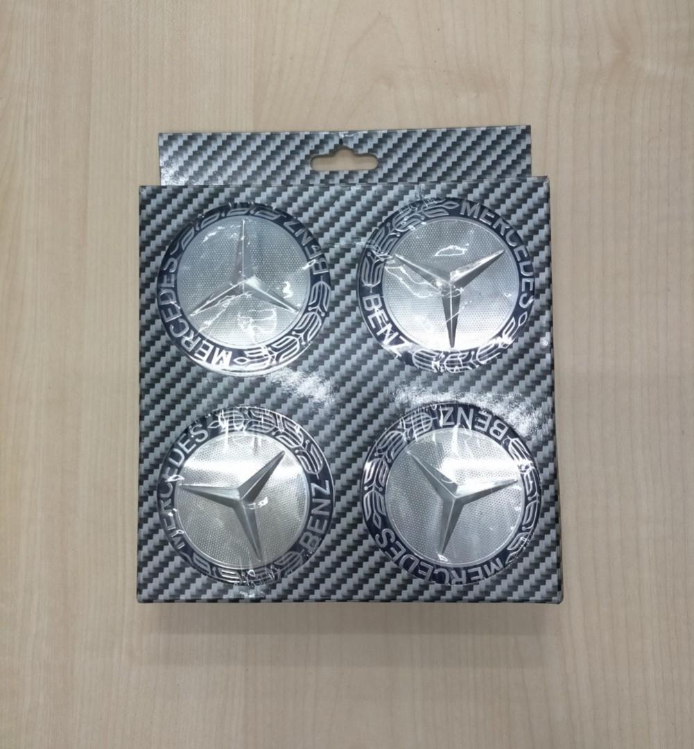 Mercedes-Benz wheel cap logo emblem, Auto Accessories on Carousell