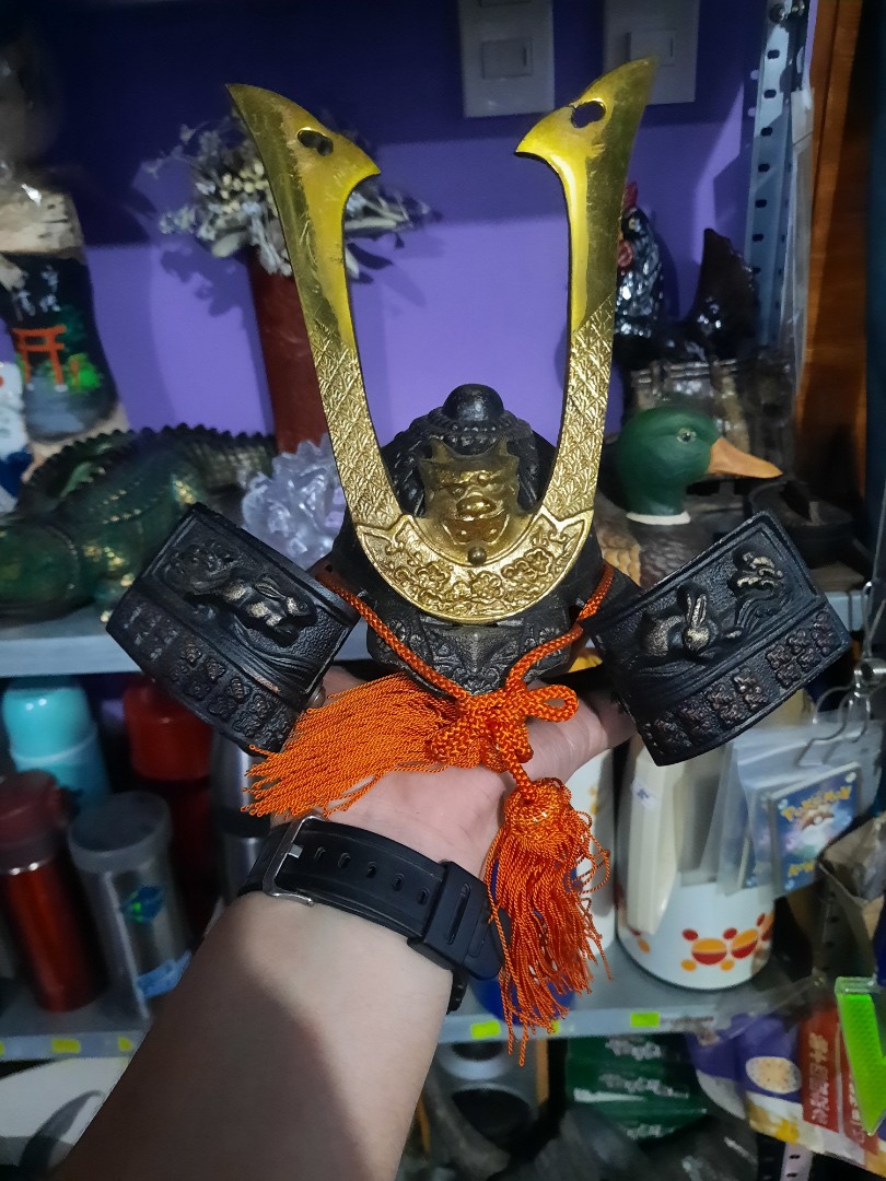 Metal kabuto display, Hobbies & Toys, Memorabilia & Collectibles ...