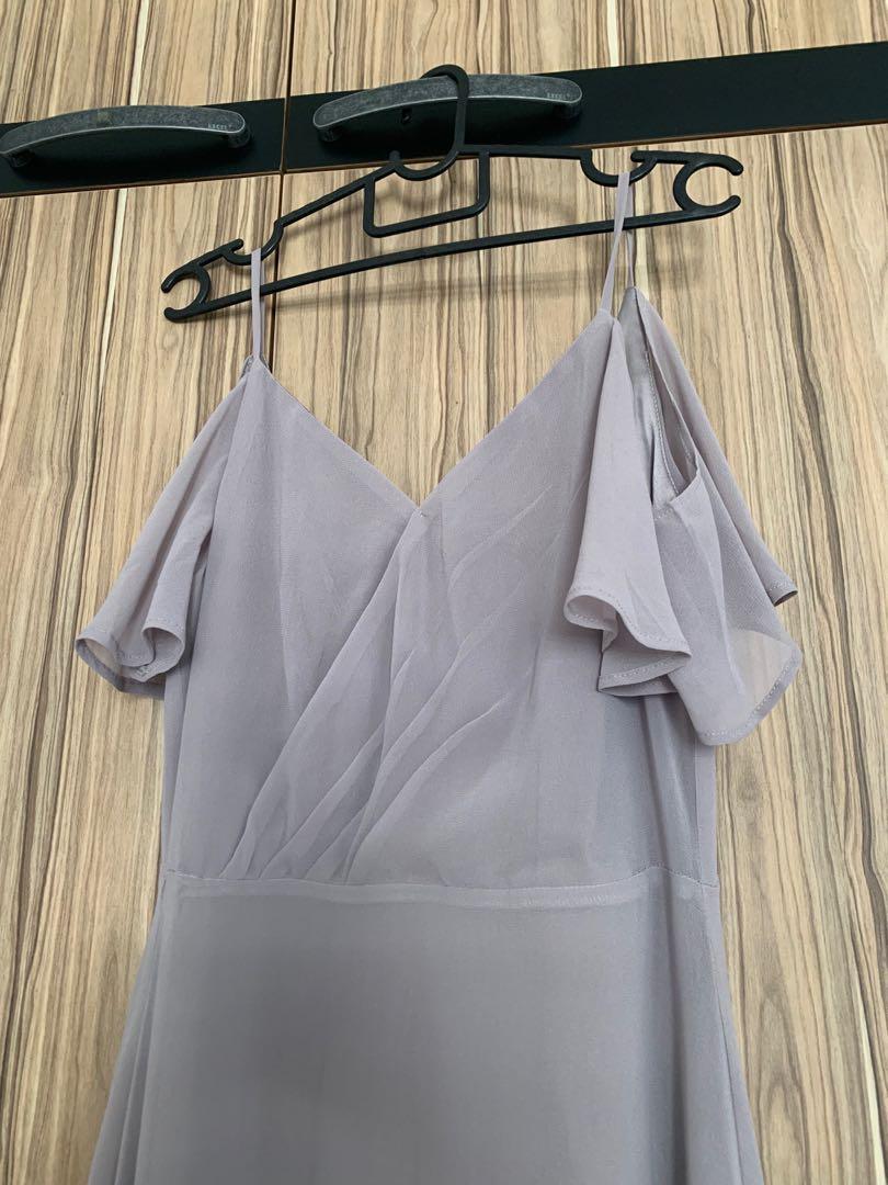 MGP label ANTARES MAXI DRESS IN GREY, Women's Fashion, Dresses & Sets ...