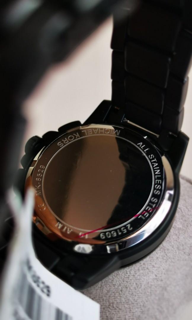 AUTHENTIC MICHAEL KORS Ryker Black Aviator Chronograph MK8529, Men's ...