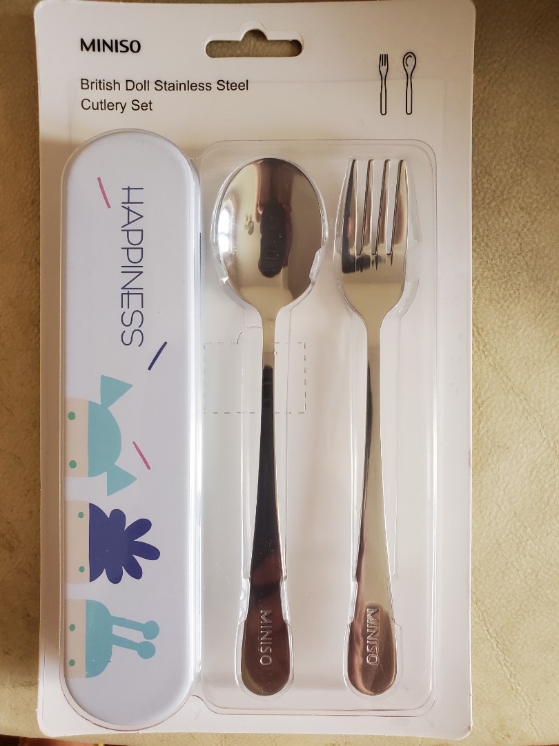 Miniso 餐具 Cutlery set, 傢俬＆家居, 廚具和餐具, 餐具和餐具 - Carousell