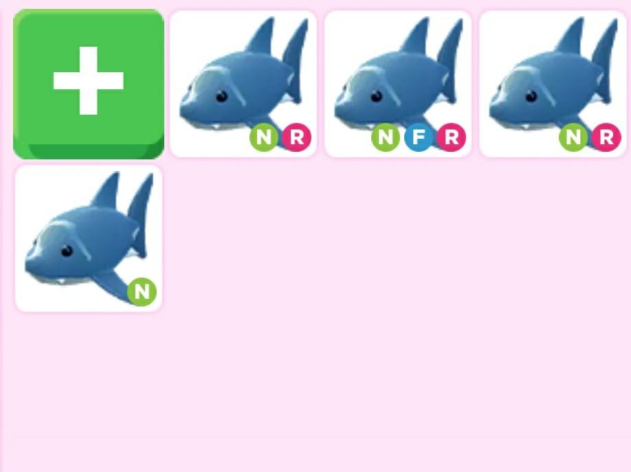 Neon shark adopt me, 遊戲機, 遊戲機裝飾配件, 遊戲週邊商品 - Carousell