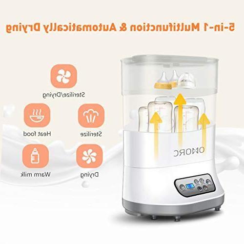 OMORC 550W Bottle Sterilizer and Dryer for Baby, 5-in-1 Multifunctional ...