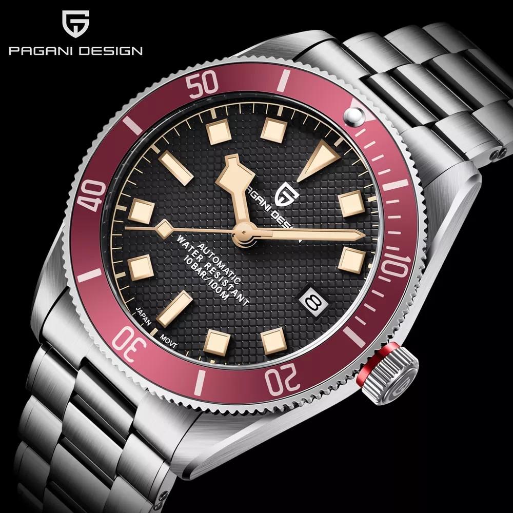 Pagani Design PD-1671 Black Bay 58 (NH35 Automatic) - Red/Black, Luxury ...