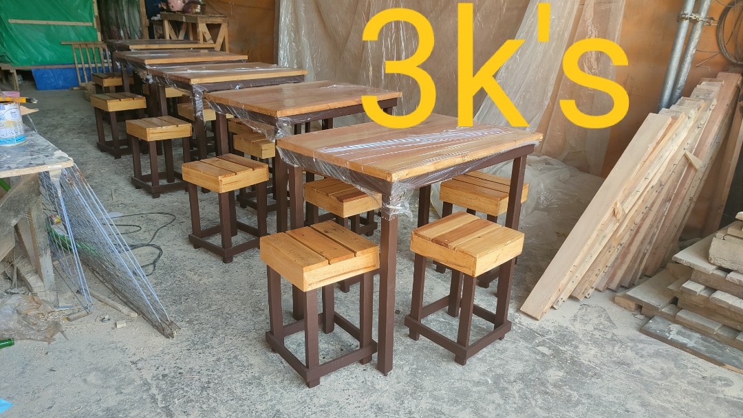 Palochina table and chairs, Furniture & Home Living, Outdoor Furniture ...