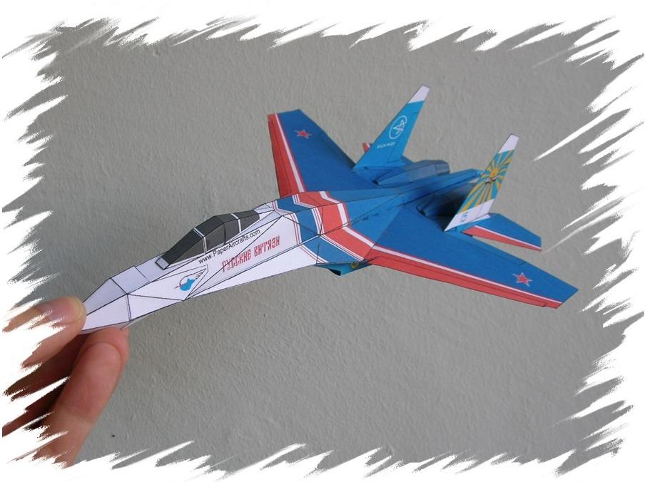 Paper Su-27 Russian Knights Model, Services, Others on Carousell