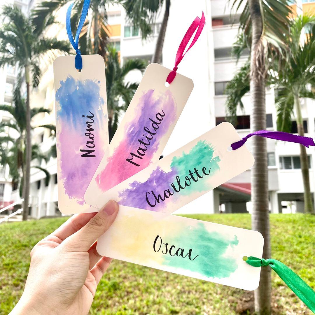 [PO] Customisable Bookmarks| Personalised Bookmarks| Name Bookmarks ...