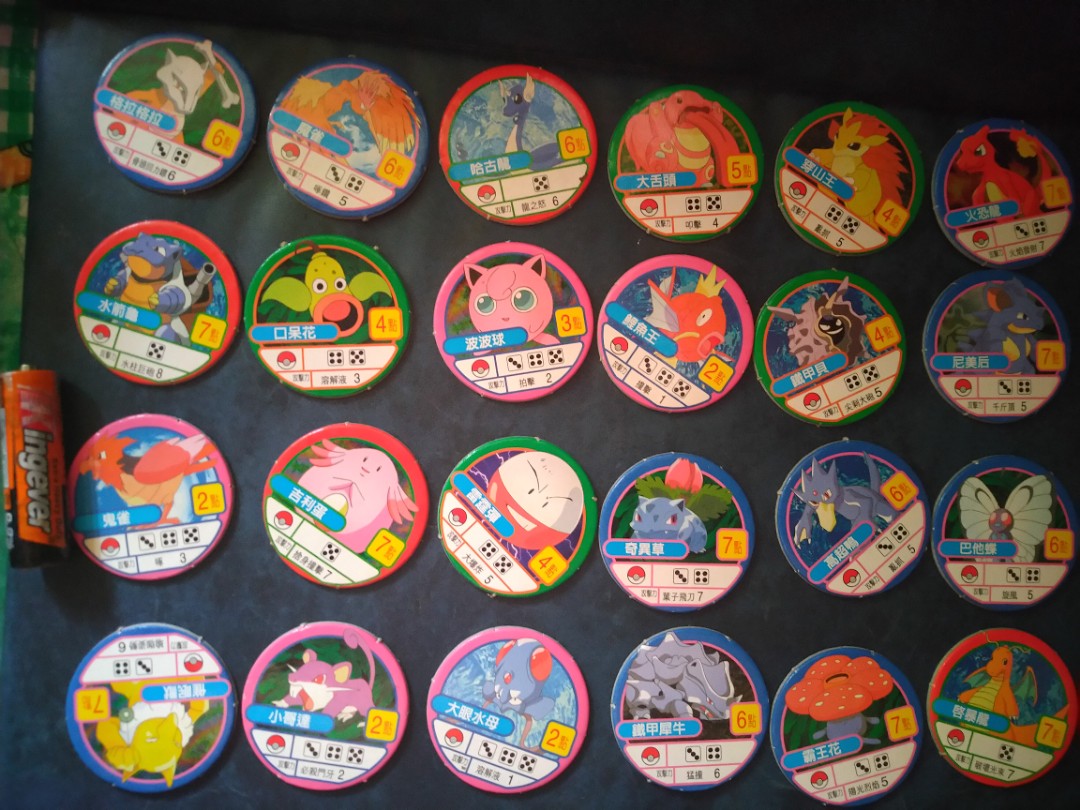 Pokemon Pogs, Hobbies & Toys, Toys & Games on Carousell