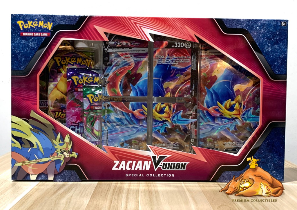 Pokemon TCG Zacian V Union Collection Box, Hobbies & Toys, Toys & Games ...