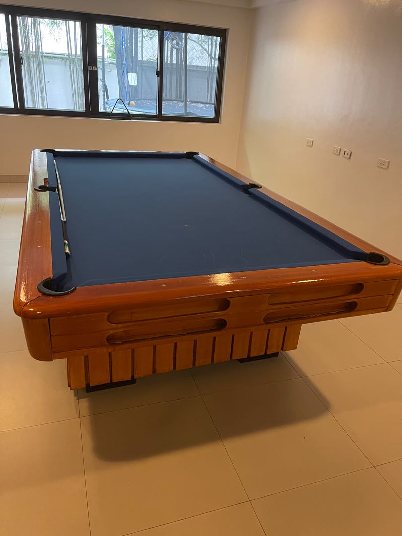 Pool table 9-ft (standard regulation size table): 100″ (254 cm) x 50 ...
