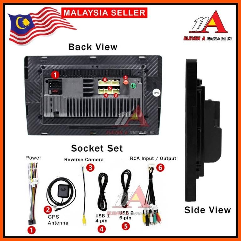 Proton Wira T3 Allwinner Quad Core 9" IPS Screen Android Player Car ...